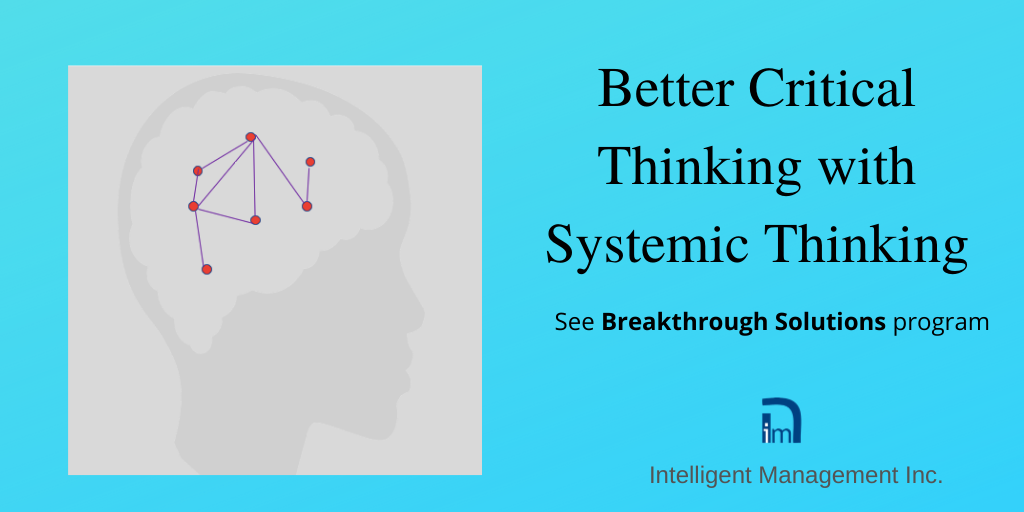 Creating Breakthrough Solutions: Part 1 - Intelligent Management