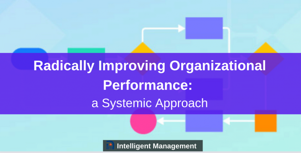 Radically Improving Organizational Performance – a Systemic Approach ...